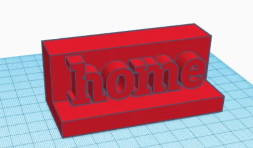home sign by Nate Smith | Download free STL model | Printables.com