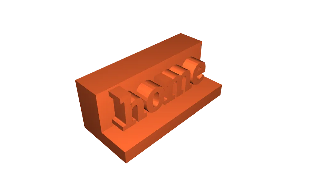 home sign by Nate Smith | Download free STL model | Printables.com