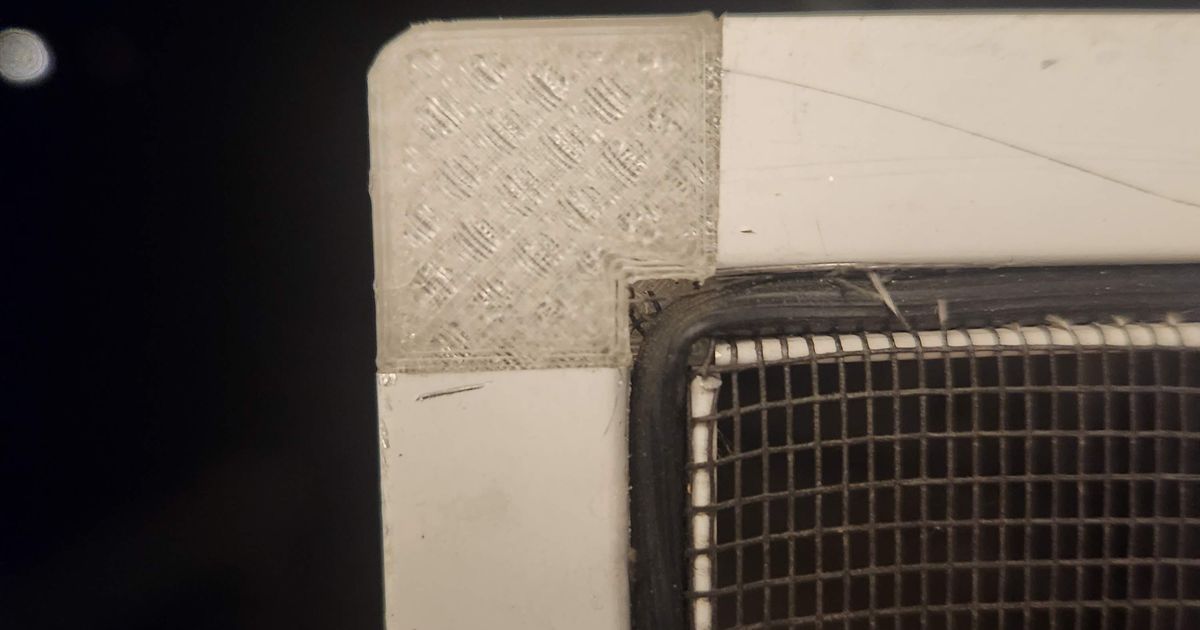 Window screen corner bracket by elementalvoid | Download free STL model ...