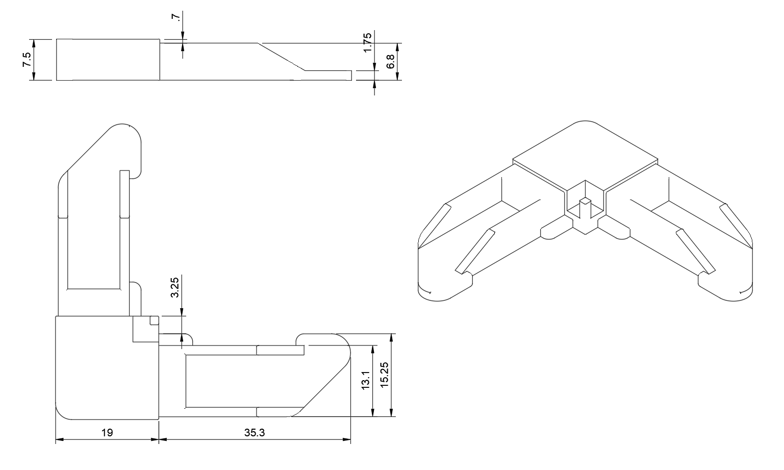 Window screen corner bracket by elementalvoid | Download free STL model ...