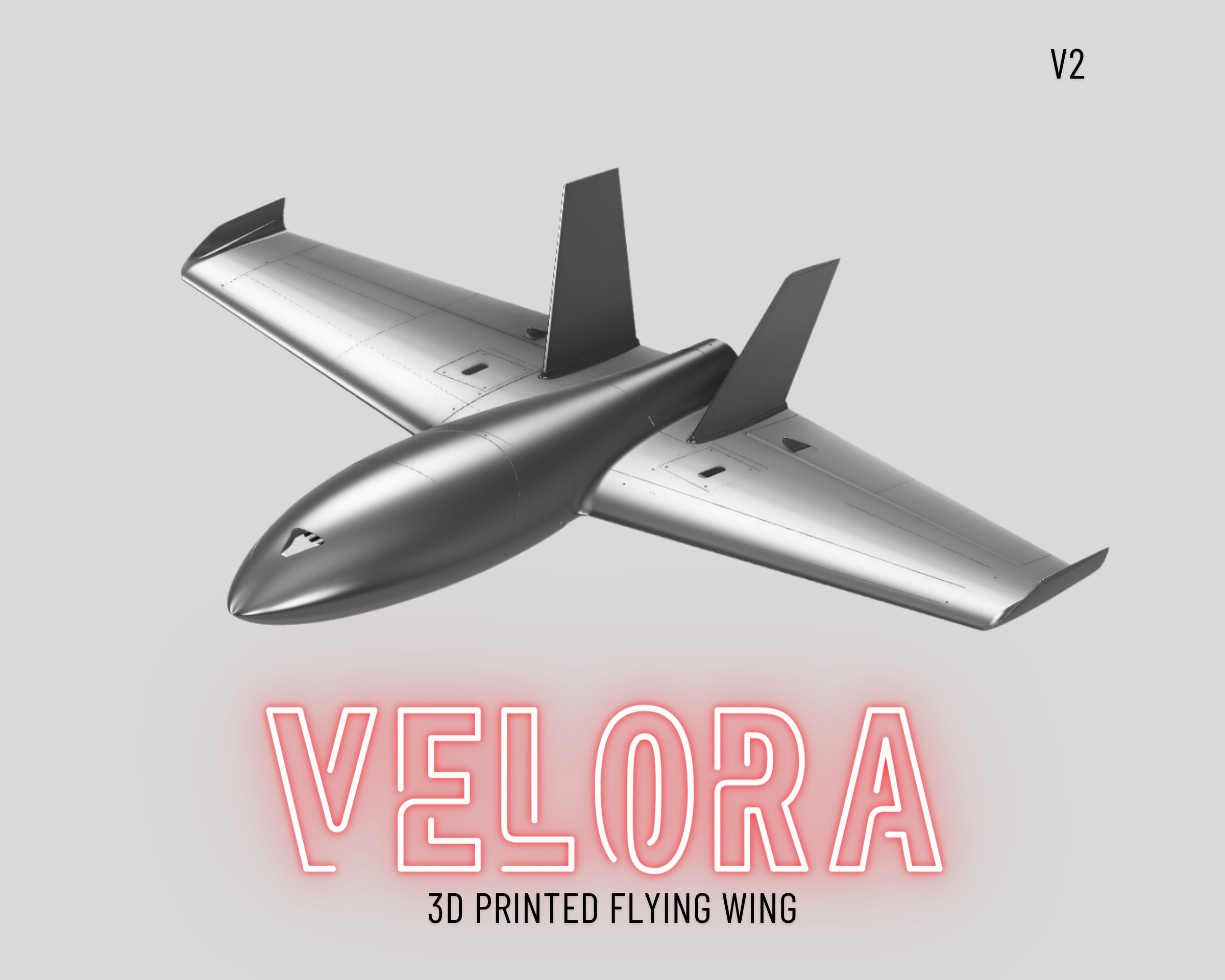 Zephyr Dynamics Velora V3 - 3D PRINTED AIRPLANE WING - Twin or Single ...