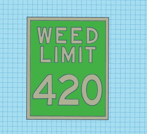 Weed limit 420 wall art por bud | Descargar modelo STL gratuito ...