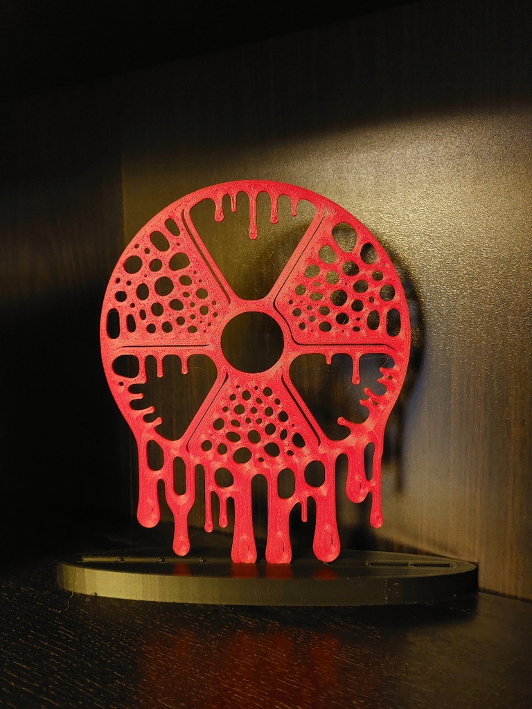 Radioactive label / Značka radioaktivity wall or table decoration by ...