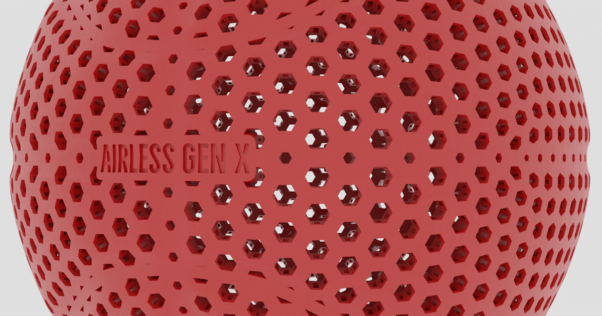 Airless Basketball Gen X (MAX) by BU4D | Download free STL model ...