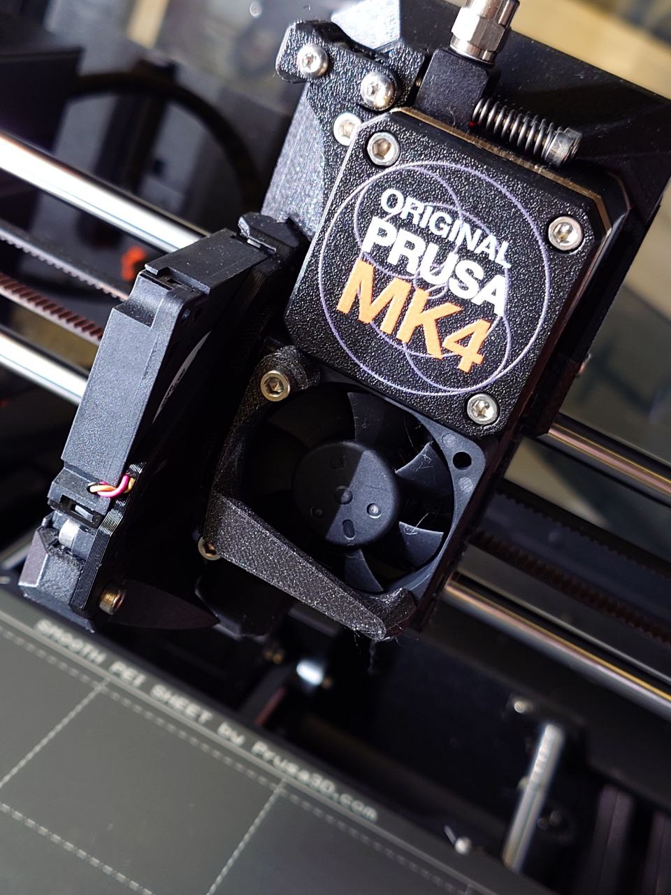 Prusa MK4 Hotend Fan Shield - XL style Remix by Timeless Doctor ...