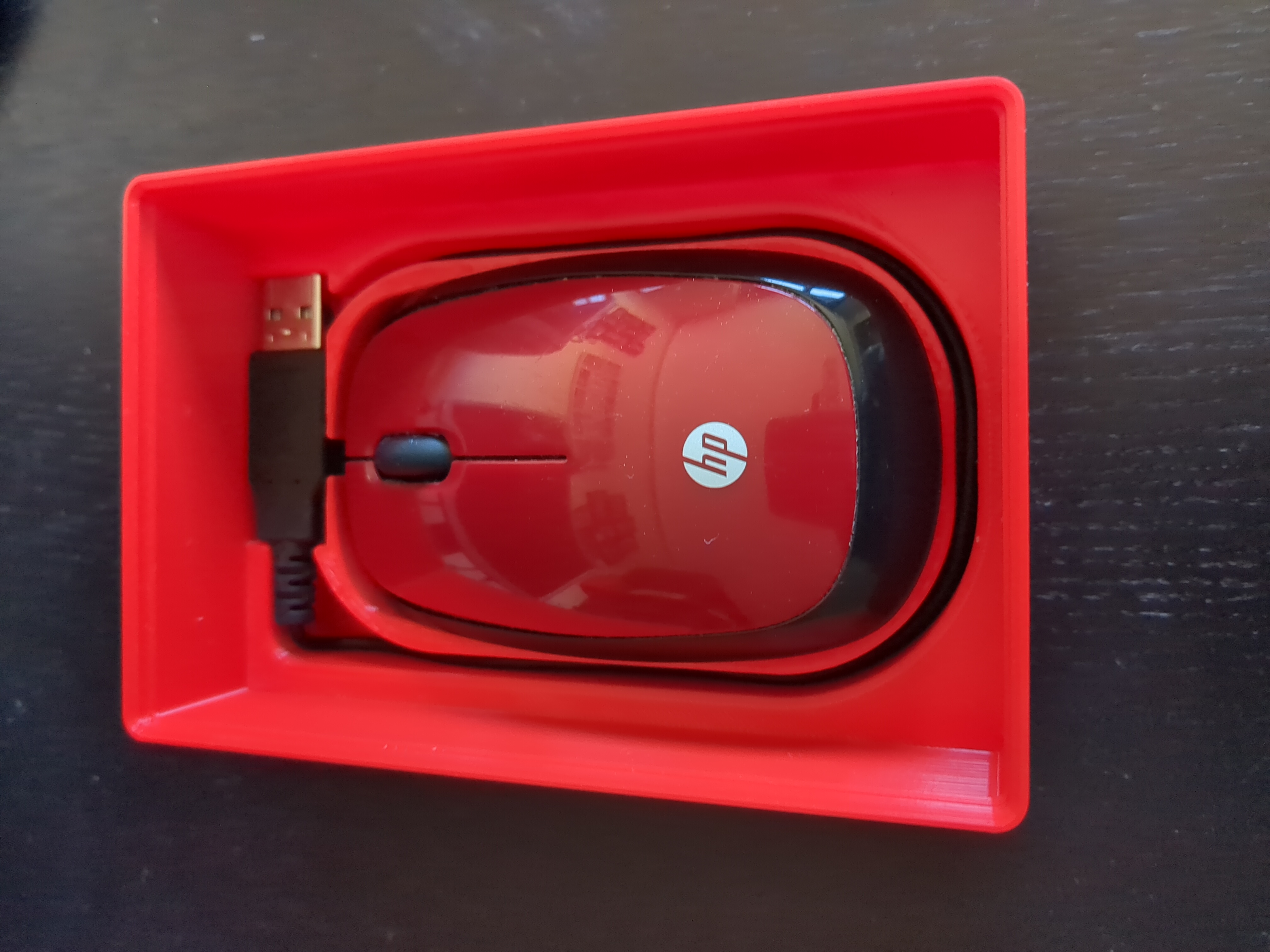 Stackable Gridfinity HP X1200 Wired Mouse Holder by doragasu | Download ...