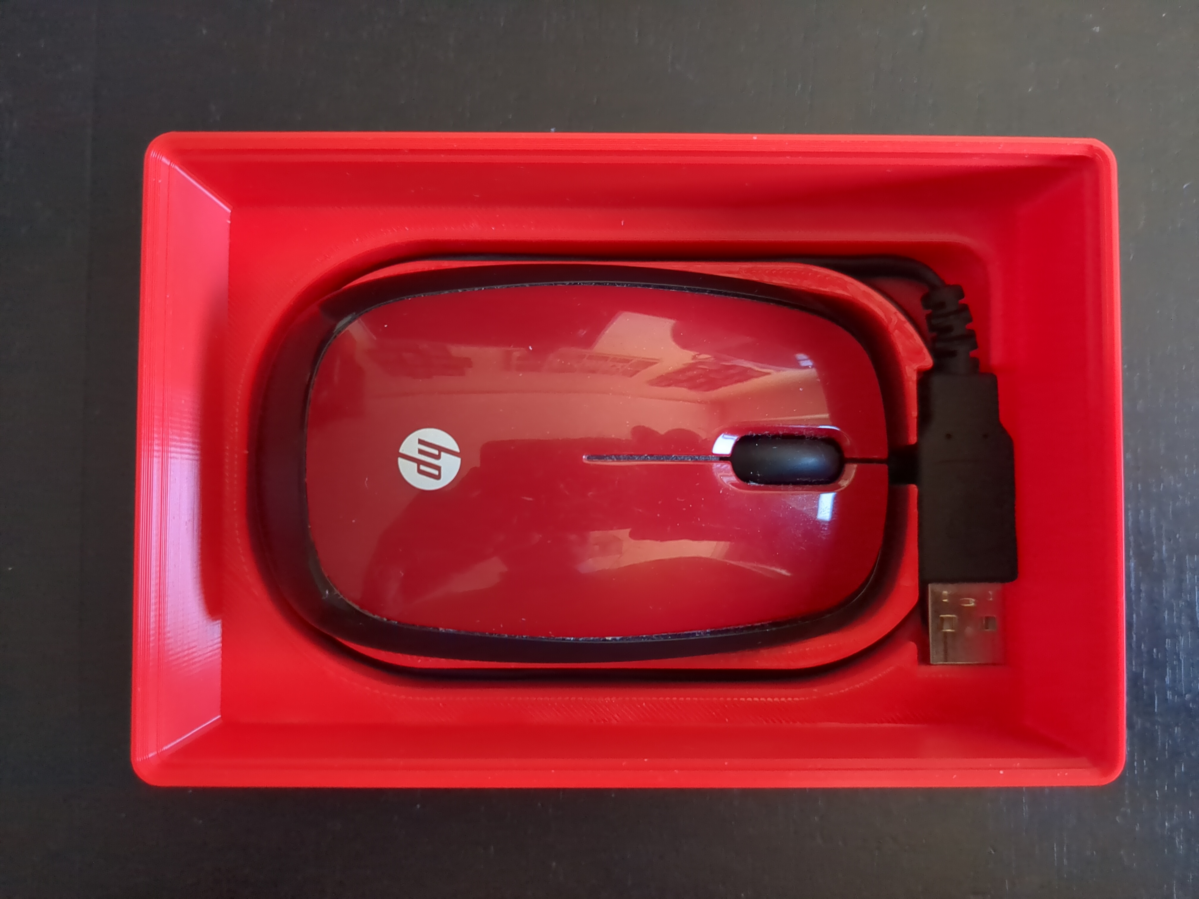 Stackable Gridfinity HP X1200 Wired Mouse Holder by doragasu | Download ...