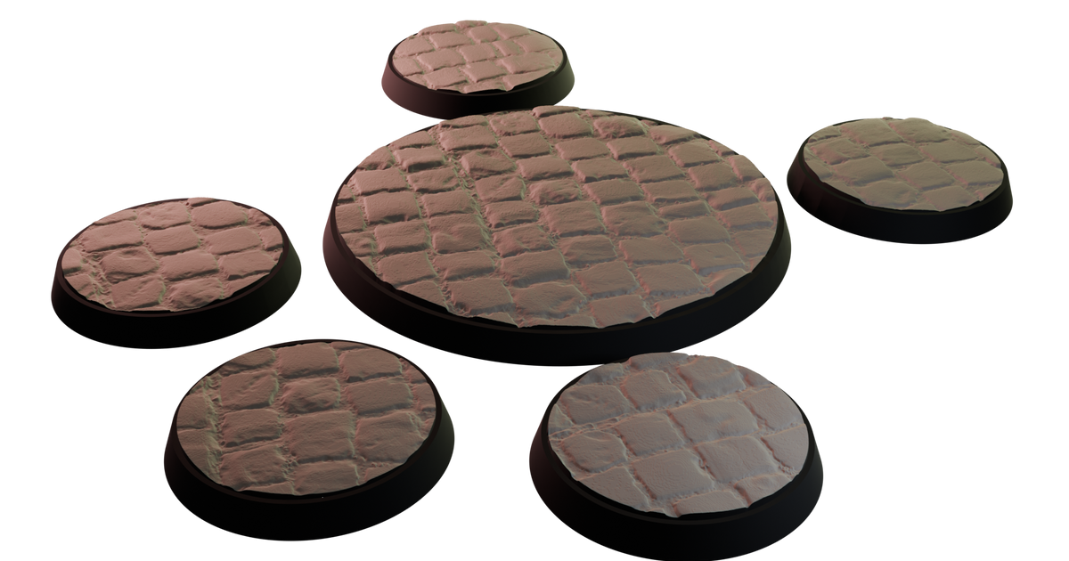 Miniature Bases Pack: Cobblestone by Marinosbitter | Download free STL ...