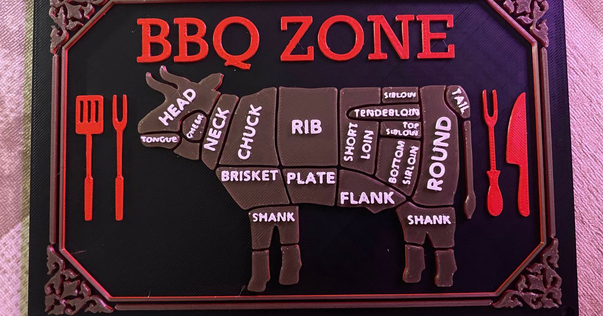 BBQ zone (beef) par look.for | Téléchargez gratuitement un modèle STL ...