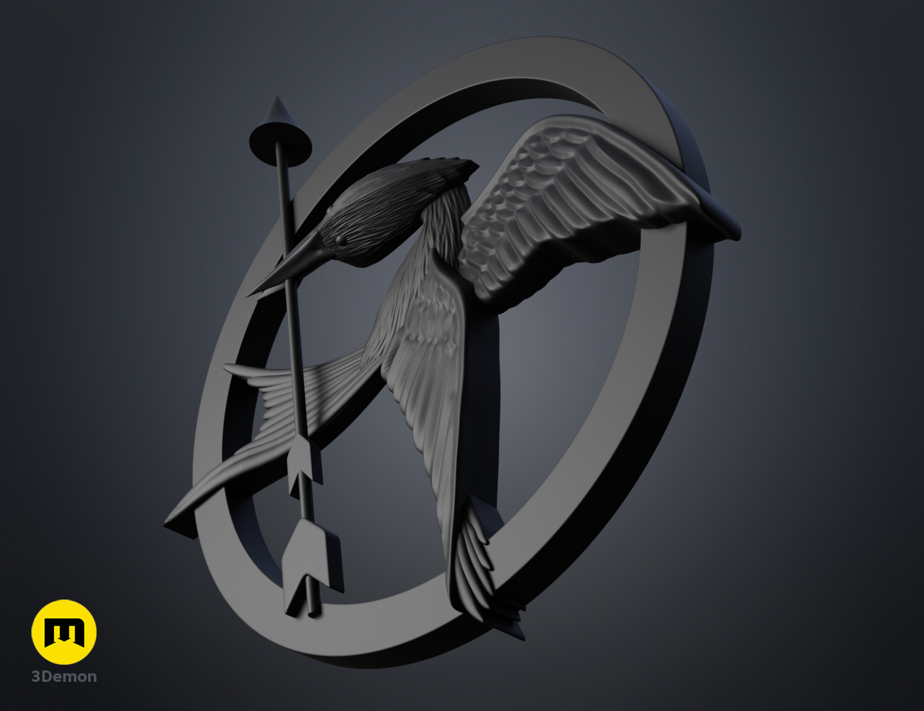 Mockingjay Pin - Hunger Games by 3Demon | Download free STL model ...