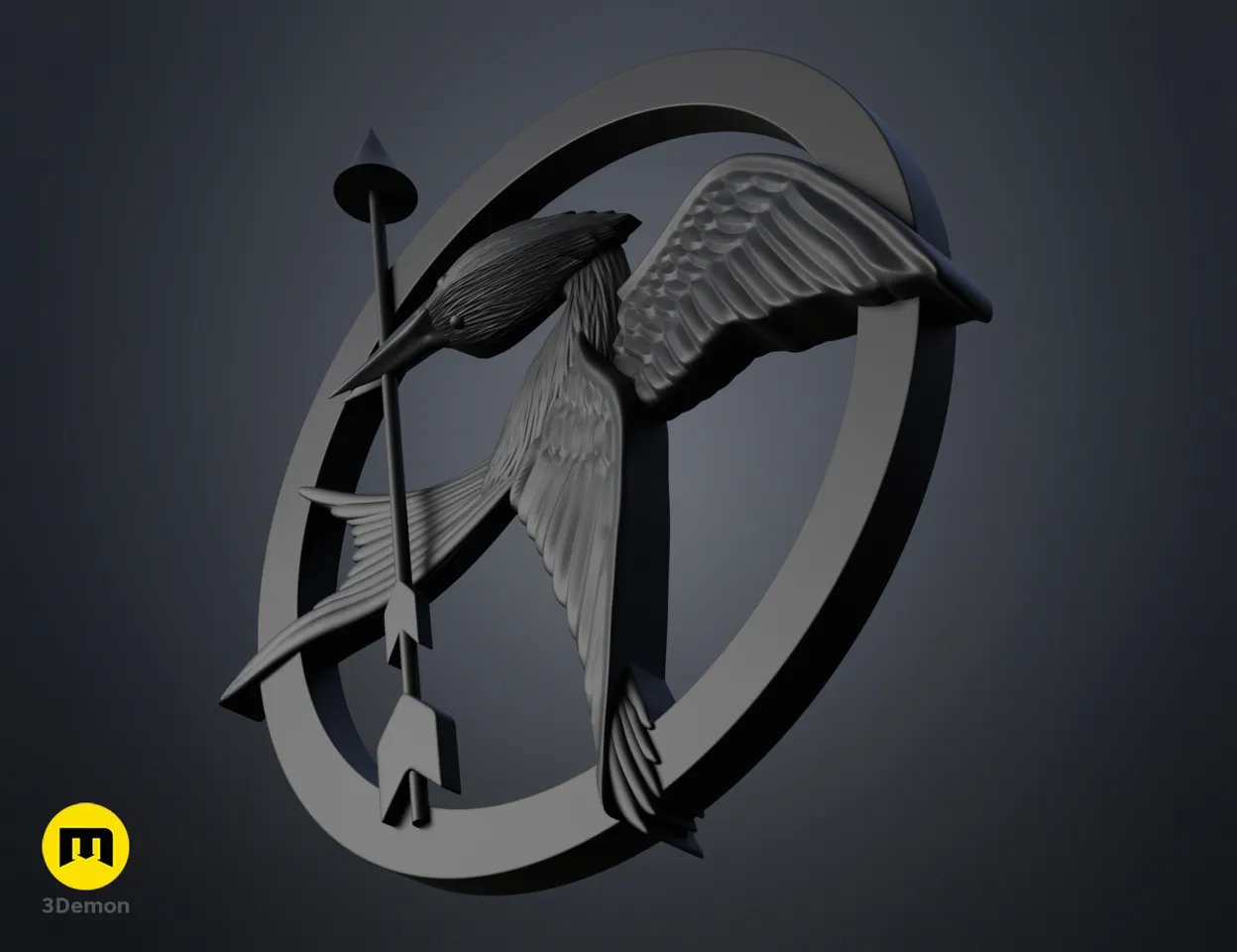 Mockingjay Pin - Hunger Games by 3Demon | Download free STL model ...