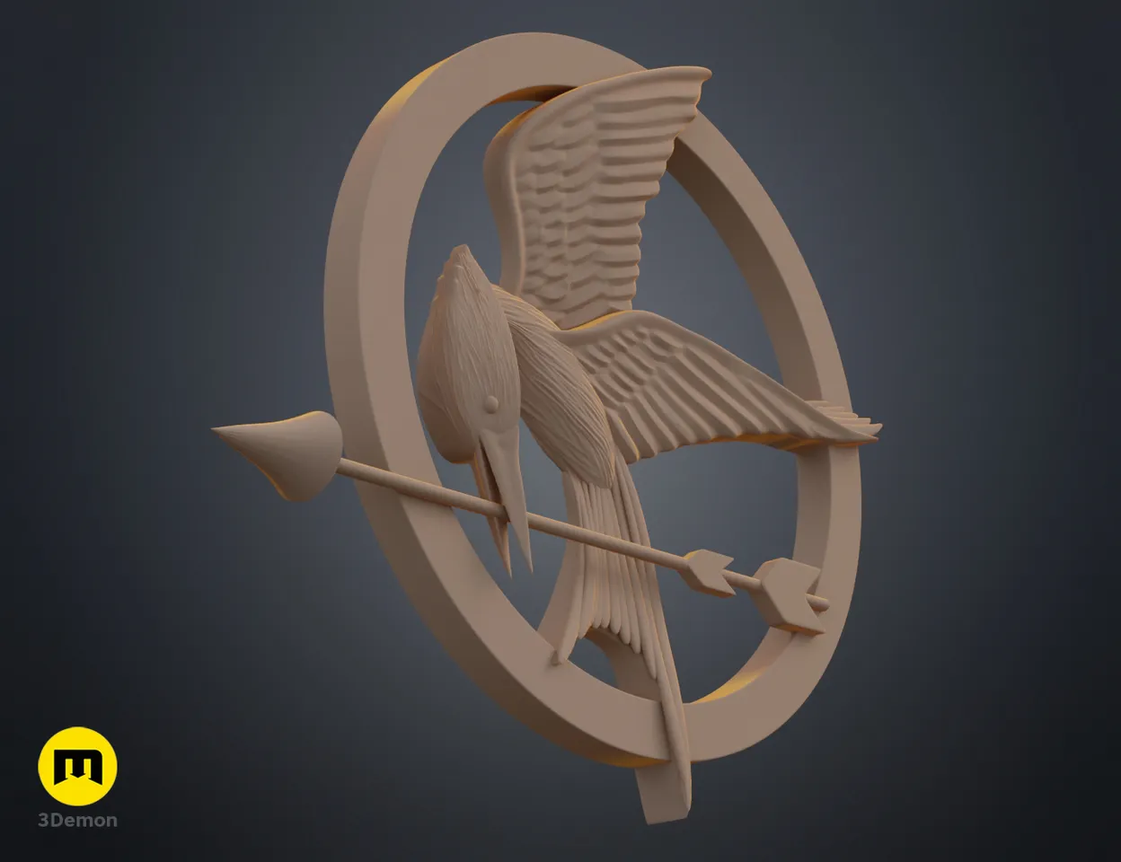 mockingjay pin template