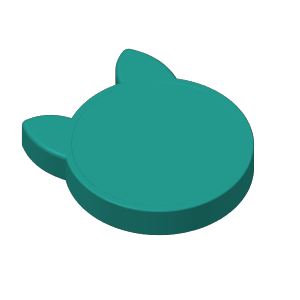 Cat ear magnet by Tapirika | Download free STL model | Printables.com