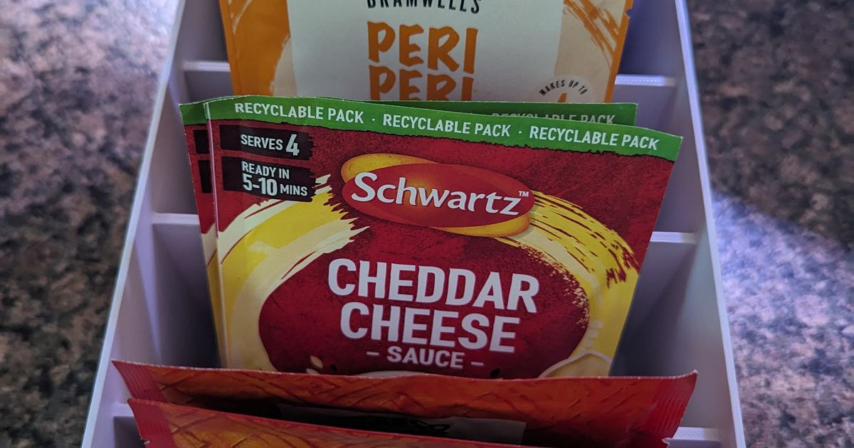 Spices/Sachet Organizer/Storage by BBB | Download free STL model ...