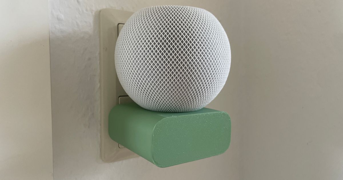 Apple Home Pod wall Plug holder by TripleB | Download free STL model ...