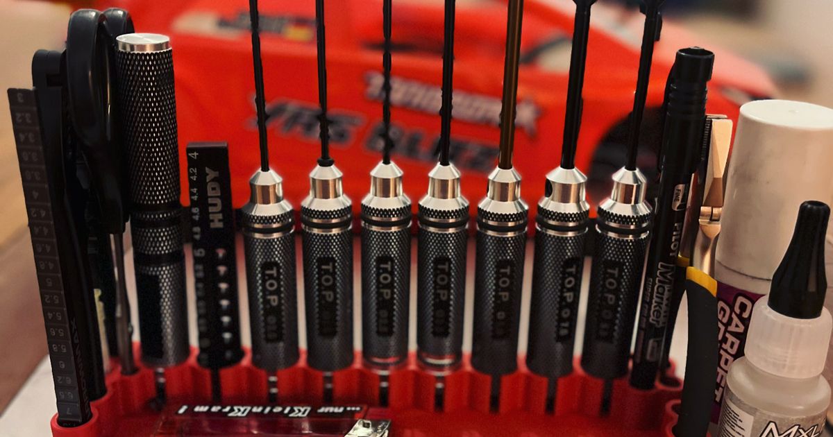 Toolstand RC Car Racing Drone Racing Tool Holder Parts Tray by Opulius ...