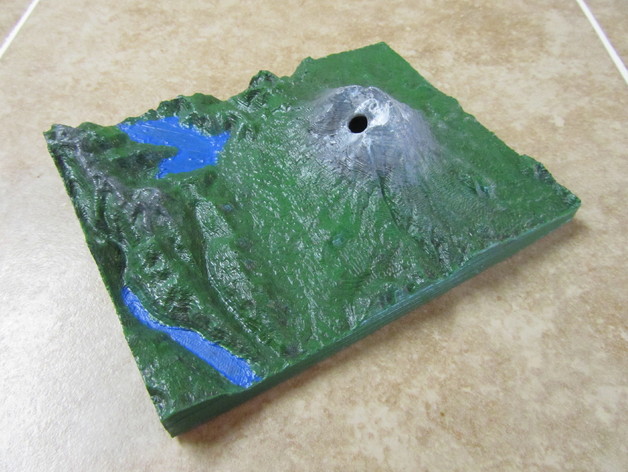 Mount Saint Helens with Lava Chamber by Levi Sitts | Download free STL ...