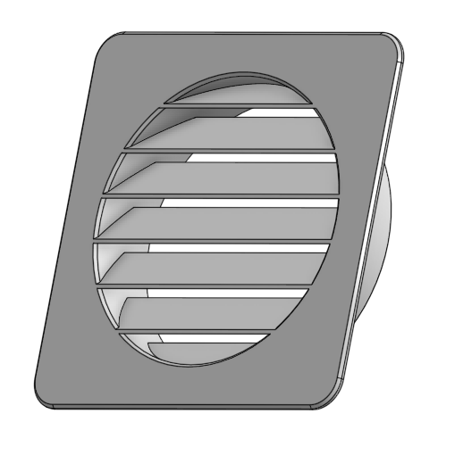 Exhaust vent for ø100 by niller74 | Download free STL model ...