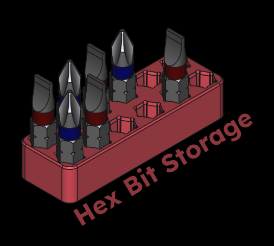 Hex Bit Storage by ICant3DPrint | Download free STL model | Printables.com