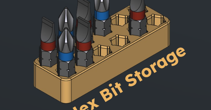 Hex Bit Storage by ICant3DPrint | Download free STL model | Printables.com