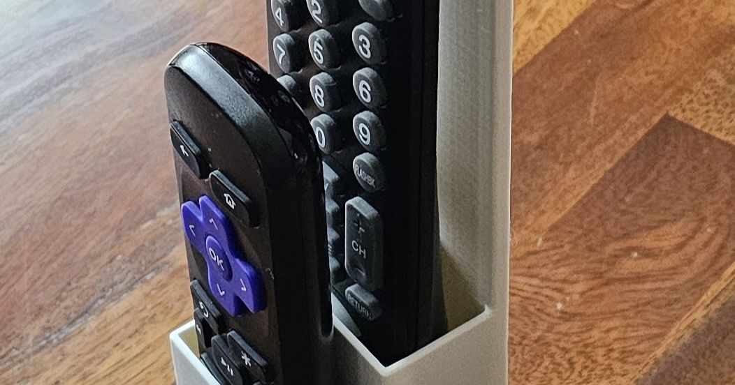Roku & TV Remote Wall Caddy by SupaFletch | Download free STL model ...