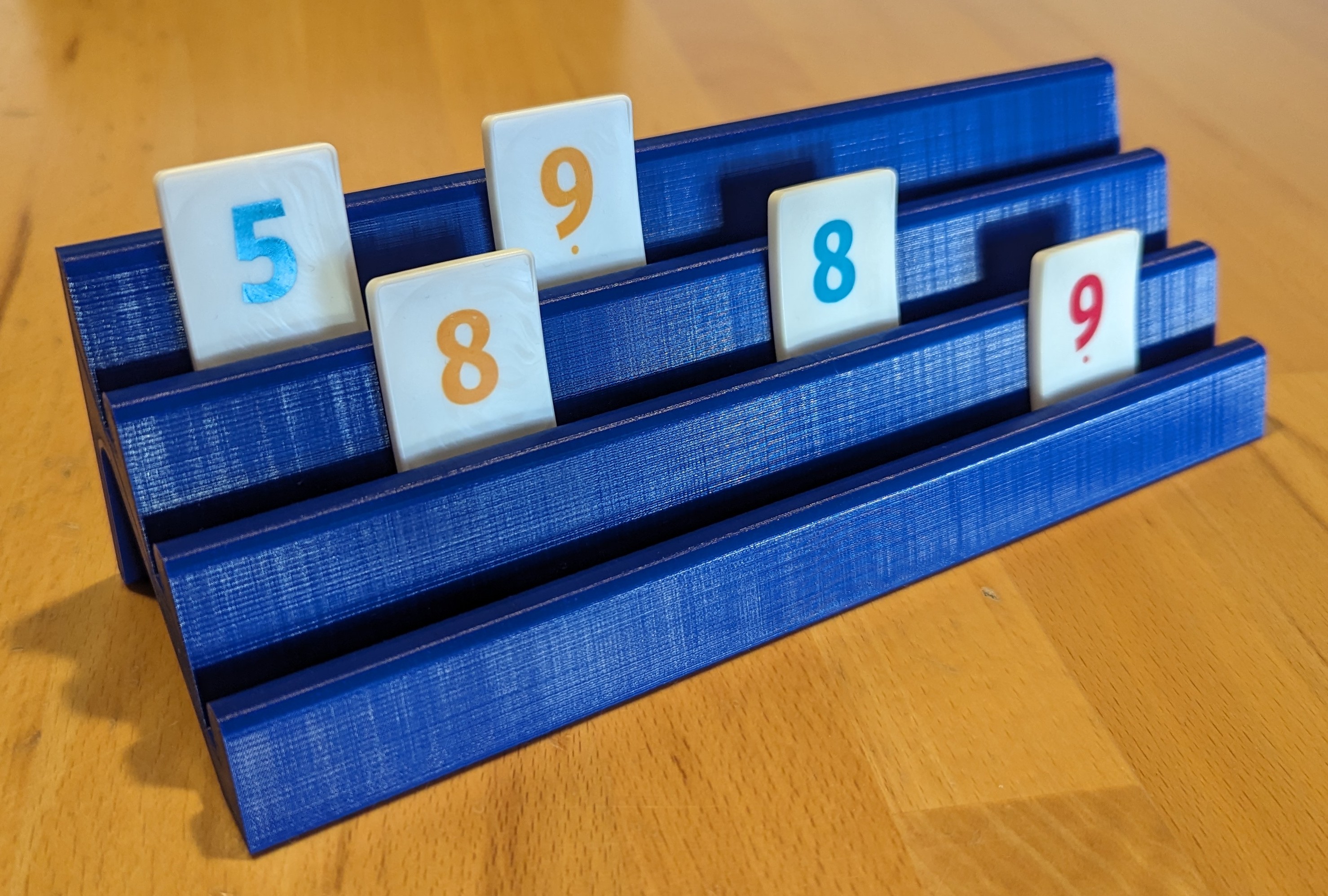 Rummikub stand rack board chip holder by obri | Download free STL model ...