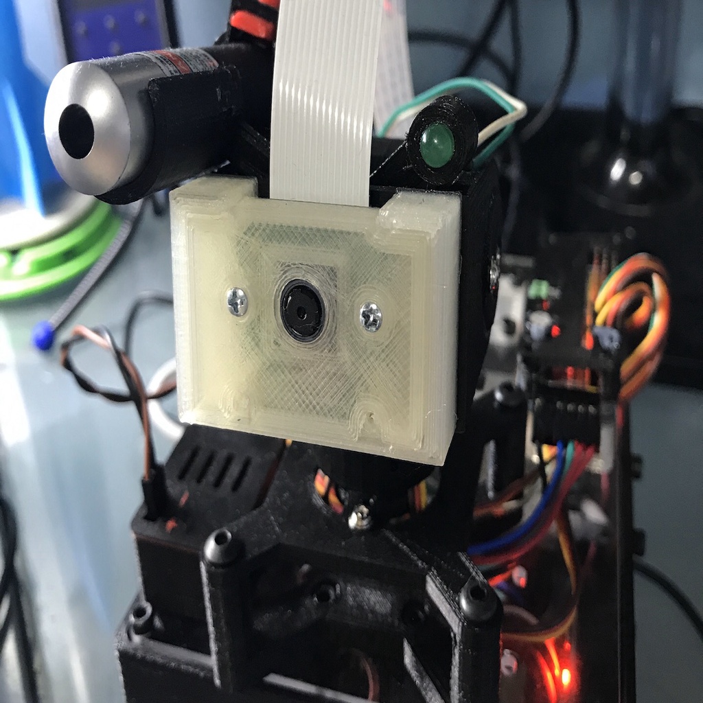 Raspicam Pan/Tilt for MG90 servos by Charlie Gallo | Download free STL ...