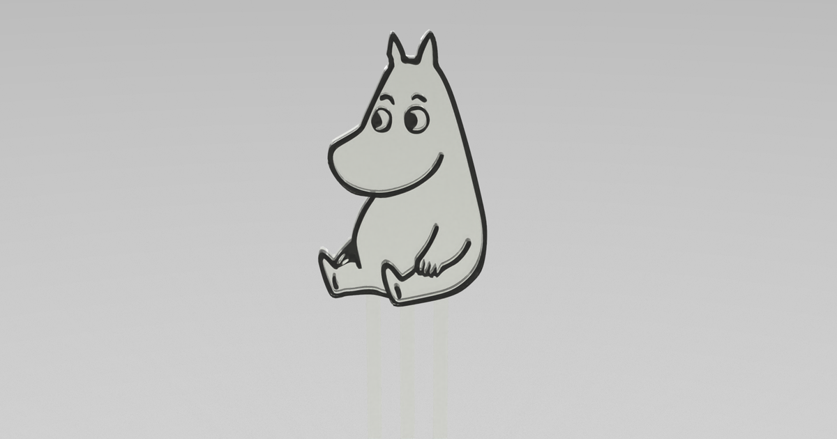 Moomin bookmark by Vincent Mrázik | Download free STL model ...