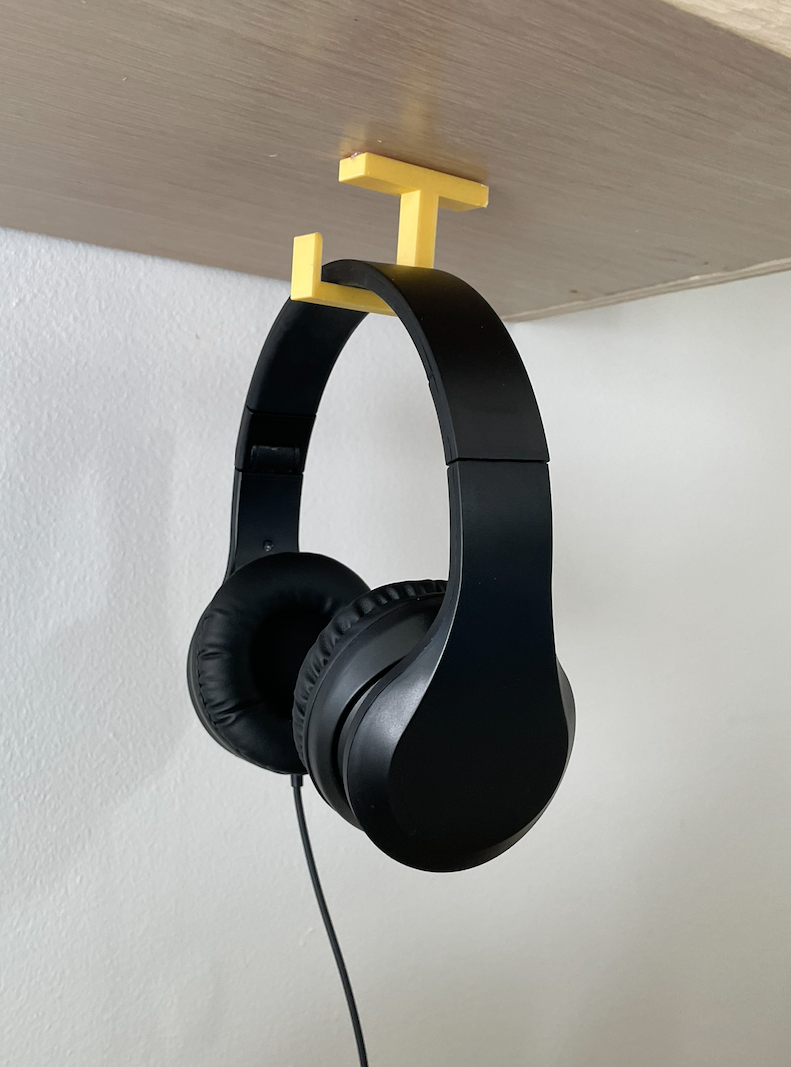 headphones hook by vilem gnip | Download free STL model | Printables.com