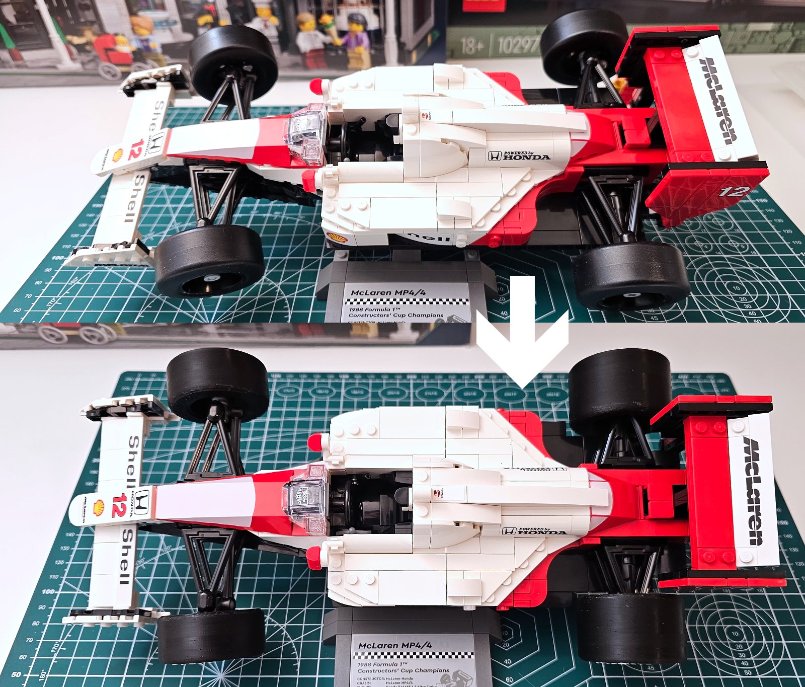 Realistic tyres/wheels for LEGO 10330 McLaren Senna Formula 1 car by ...