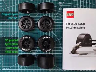 Realistic tyres/wheels for LEGO 10330 McLaren Senna Formula 1 car by ...