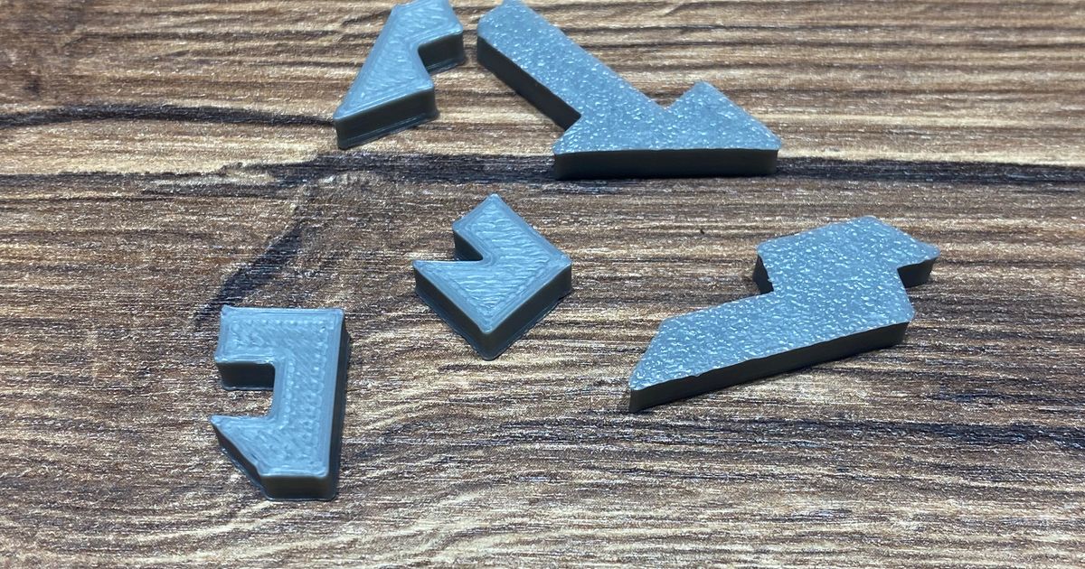 Symmetry Puzzle (5pc) by nodar maisuradze | Download free STL model ...