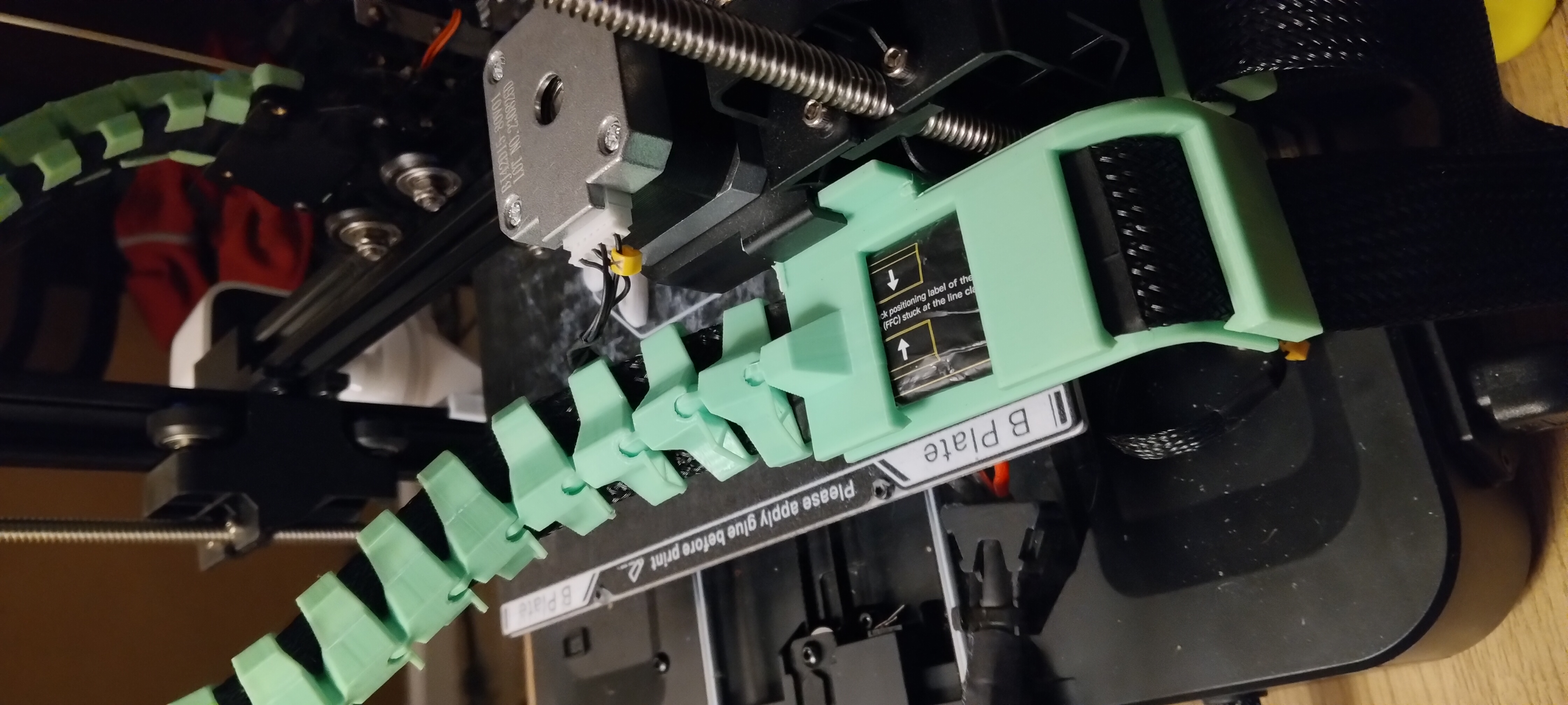 Remix Ender 3 V3 SE upper gantry cable guide with cable spline by Paul ...