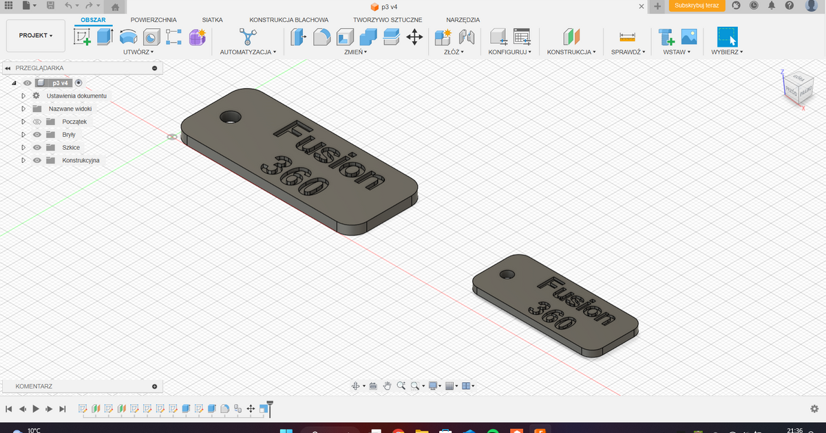Fusion 360 keychain by FlippantList428 | Download free STL model | Printables.com