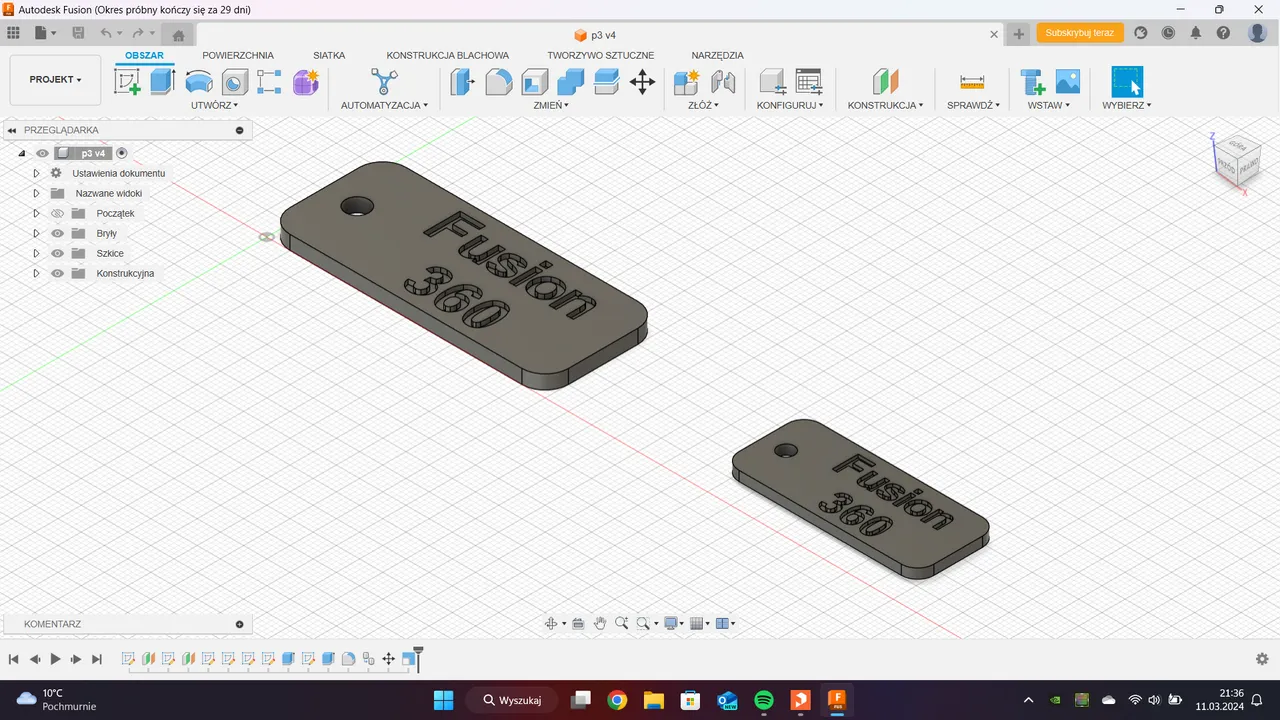 Fusion 360 keychain by FlippantList428 | Download free STL model ...