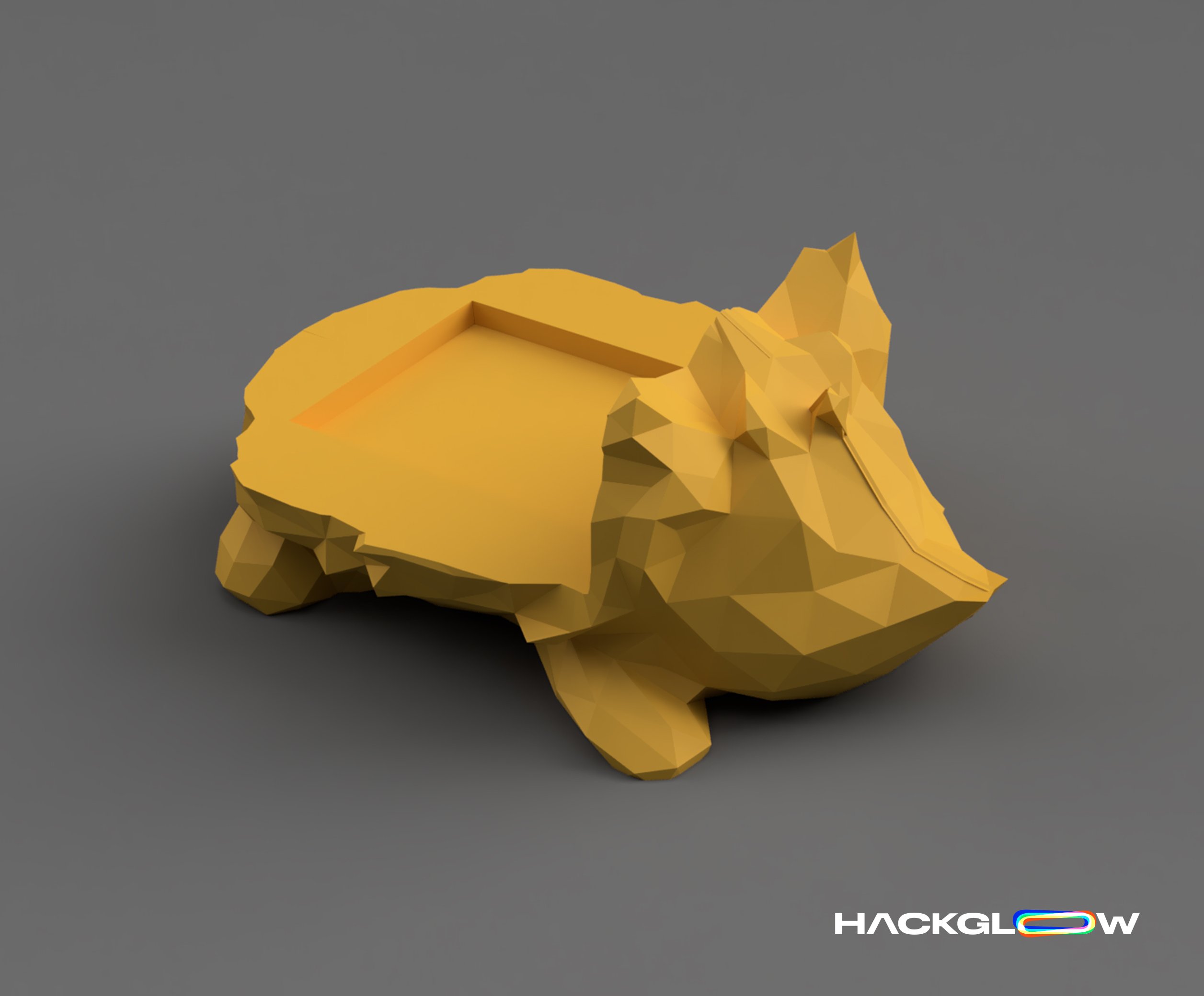 Low Poly Hedgehog Pincushion by hackglow | Download free STL model ...