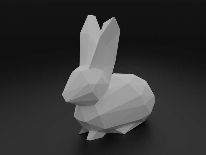 Low Poly Rabbit por Sabu8 | Descargar modelo STL gratuito | Printables.com