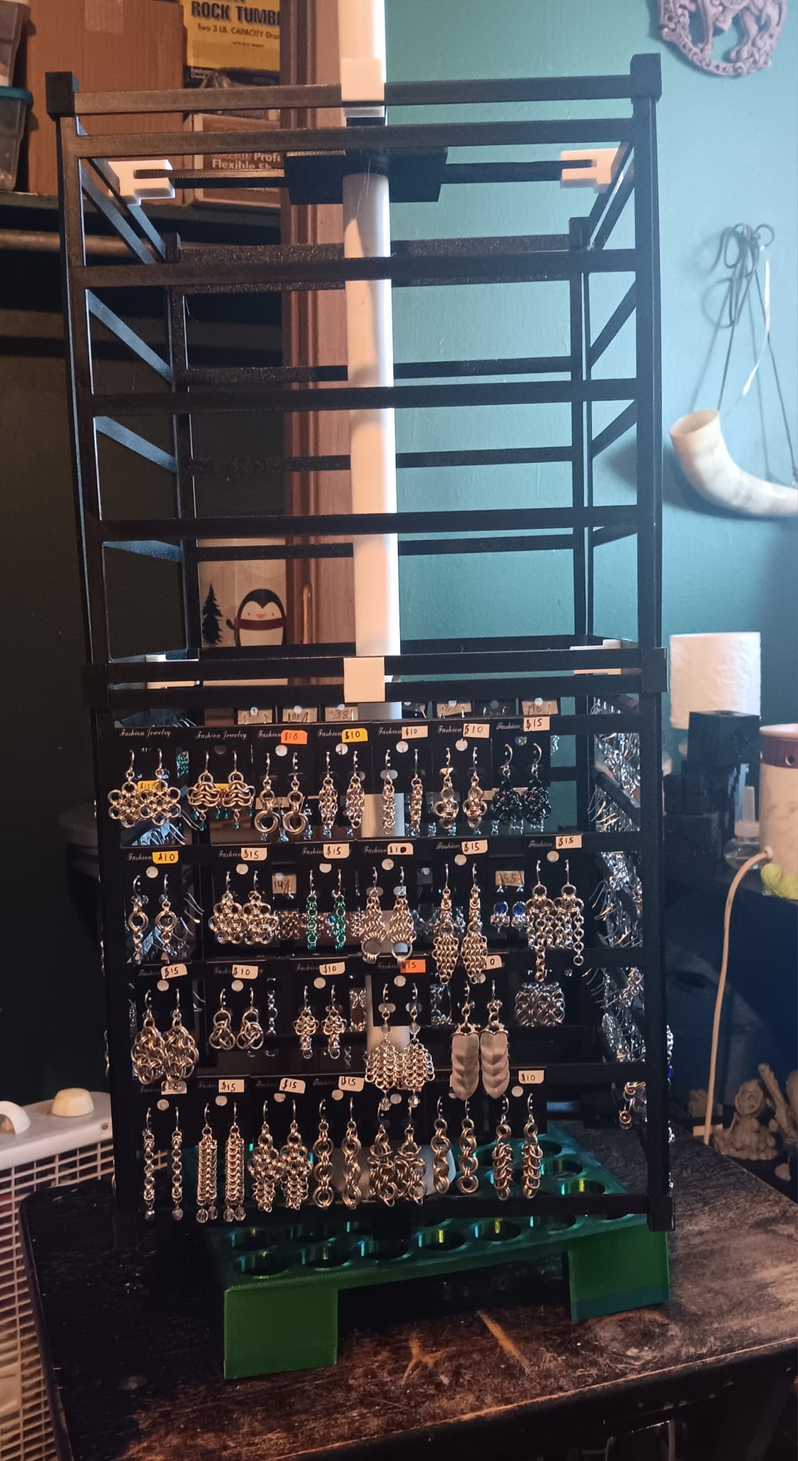 3d Printed Stack able Turning Earring Holder by Des Troy | Download ...