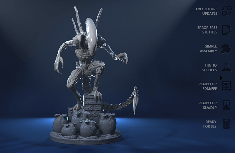 Alien Diorama par Victor Lopez | Téléchargez gratuitement un modèle STL ...