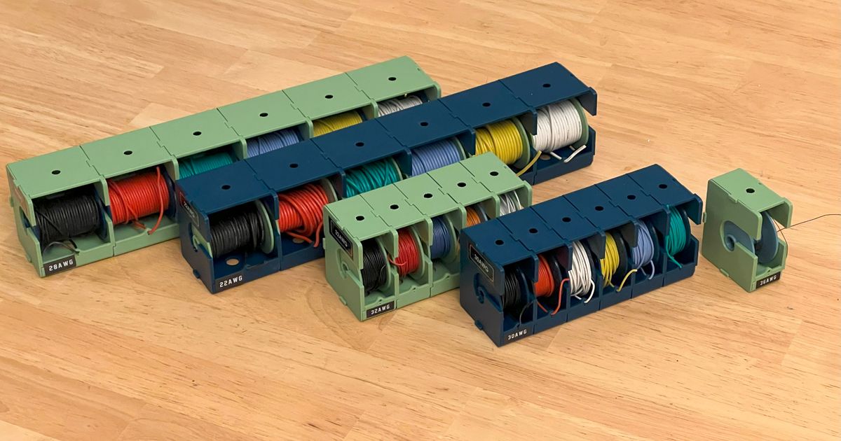Modular wire spool storage by Martin K @ IFA | Download free STL model | Printables.com