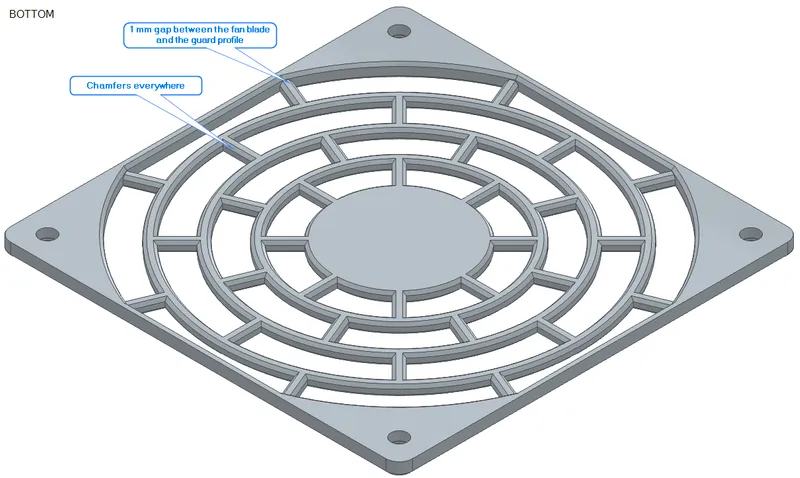 120 mm Fan Guard High Flow by FrAllard | Download free STL model ...