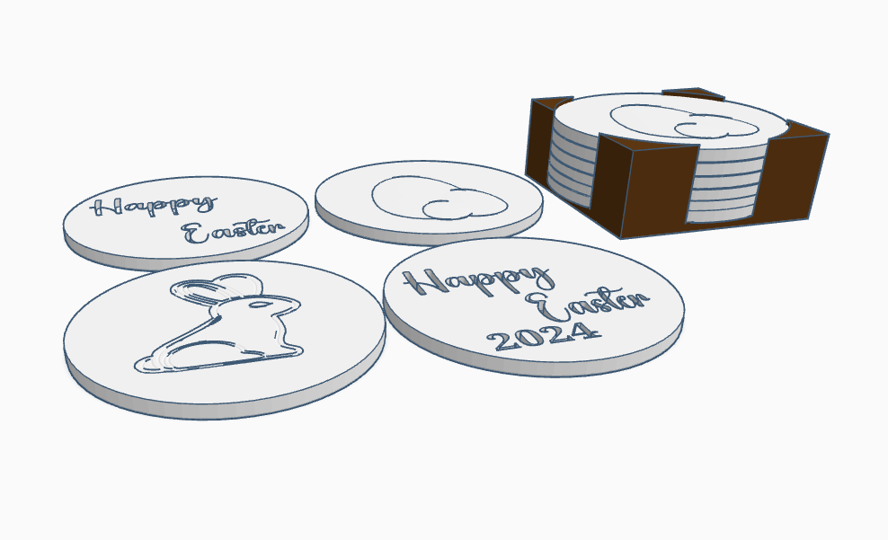 Easter Coasters by DreamBuilds | Download free STL model | Printables.com