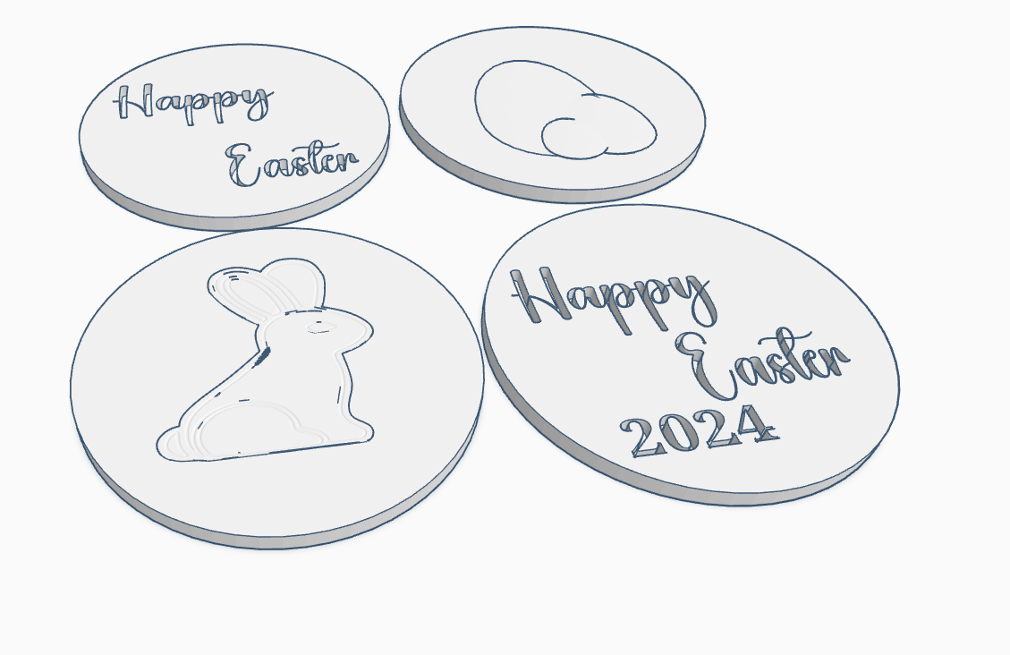 Easter Coasters by DreamBuilds | Download free STL model | Printables.com