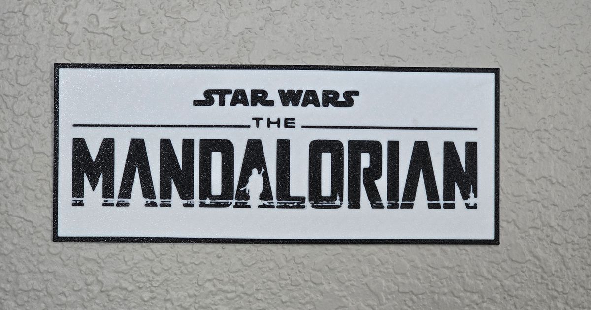 Star Wars the Mandalorian logo by DMurr5050 | Download free STL model ...