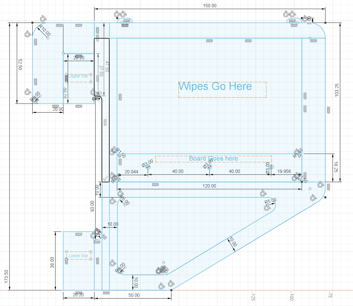 Hanging Changing Table Organizer by Jake Judisch | Download free STL ...