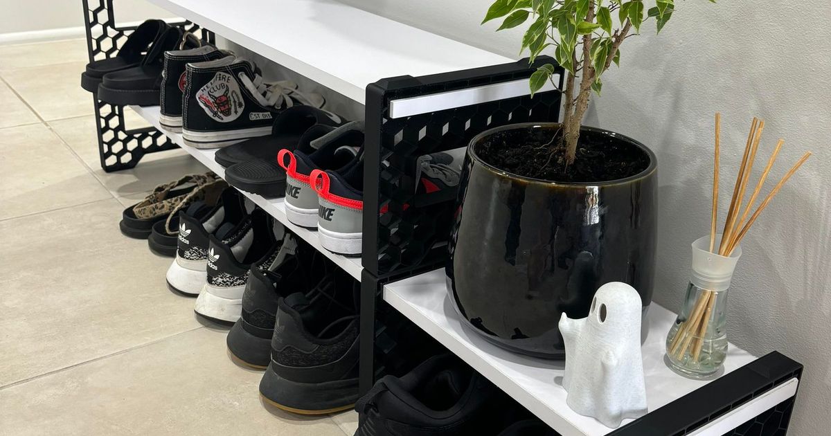 Stackable Shoe Rack Bunnings Version by endless | Download free STL ...