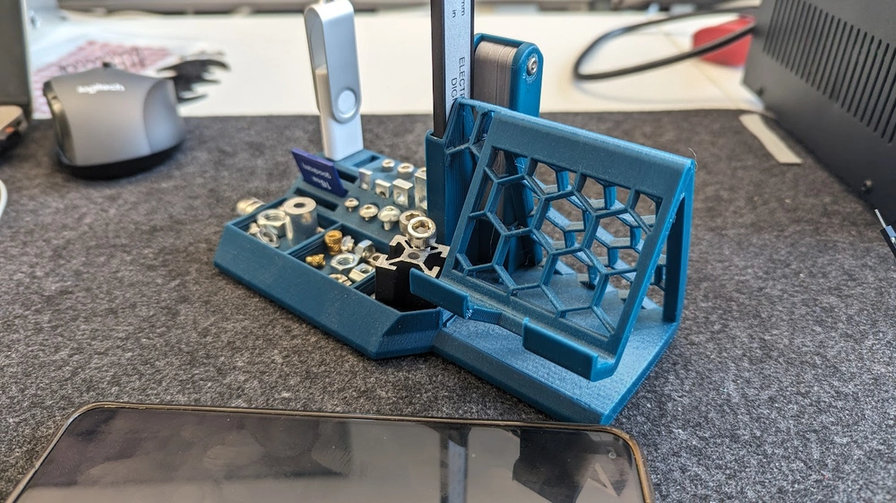 Engineering Desk Phone Stand by HerpDerp | Download free STL model ...