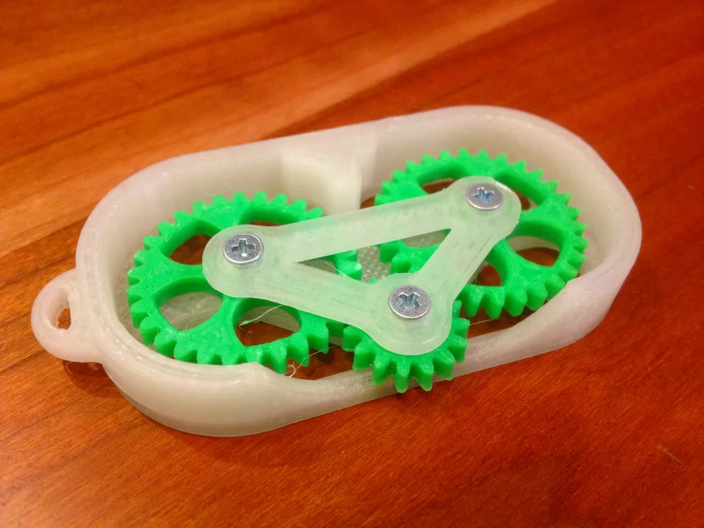 Gear Fidget Keychain by Bert Koning | Download free STL model ...