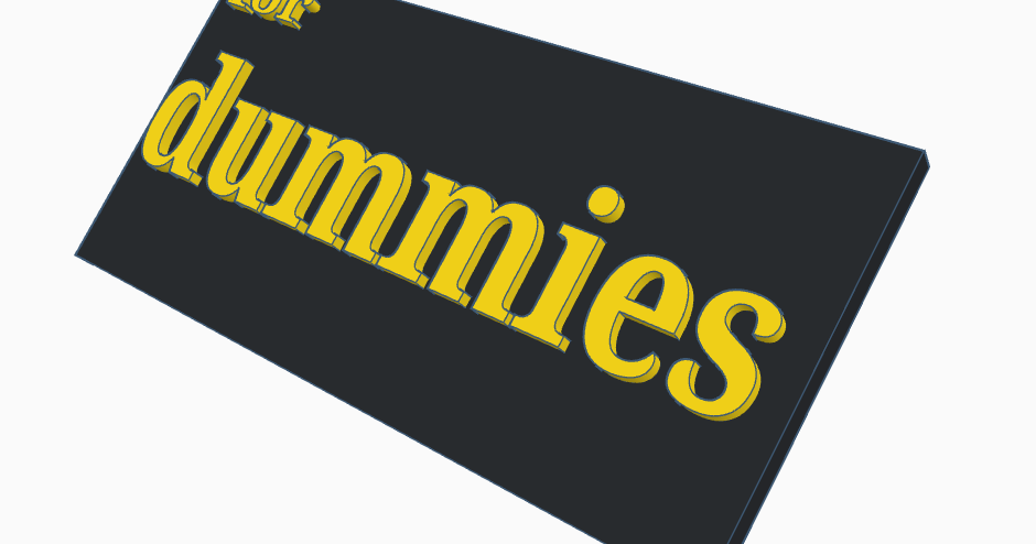 for dummies sign by Analog3d | Download free STL model | Printables.com