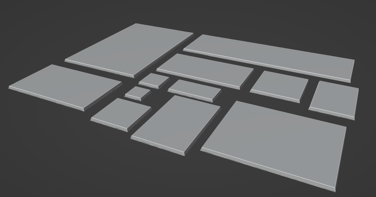 Square Bases by VoyMakesMinis | Download free STL model | Printables.com